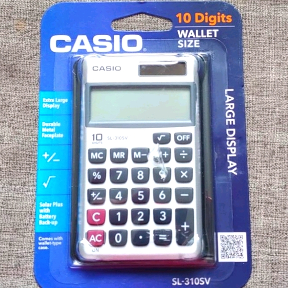 Casio | Office | Casio Wallet Size Large Display Calculator | Poshmark